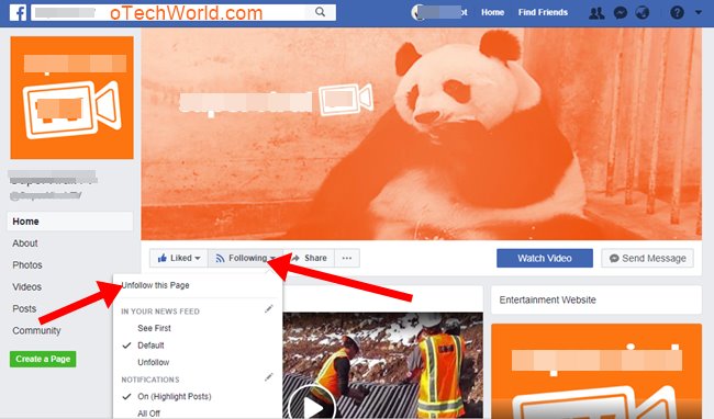 How To Unfollow On Facebook (Profile & Page) - oTechWorld