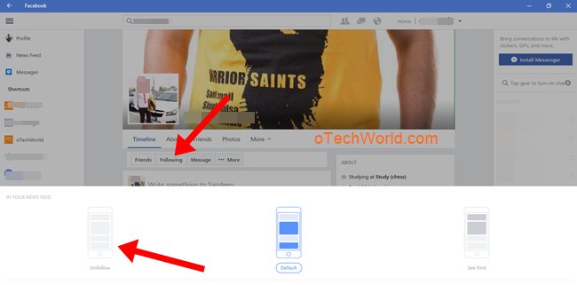 How To Unfollow On Facebook (Profile & Page) - oTechWorld