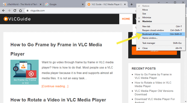 How to Save/Bookmark All Open Tabs in Chrome - oTechWorld