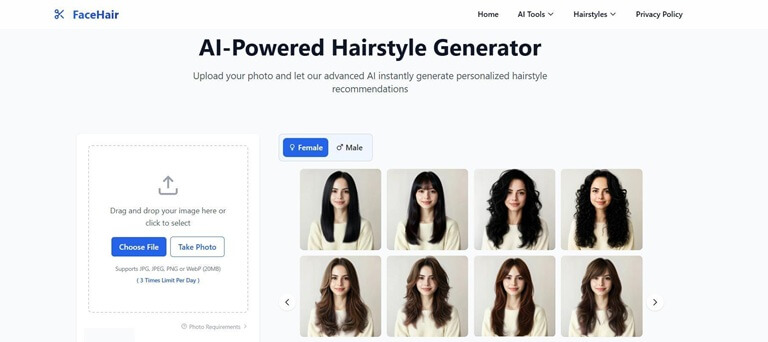 Tailored Beauty Solutions: AI Facial Analysis and Hairstyle Changer at ...