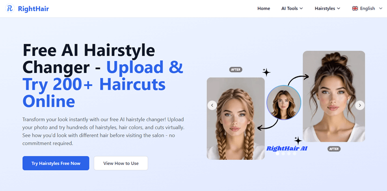 RightHair: Try Hairstyles, Analyze Your Face & Transform Your Look ...